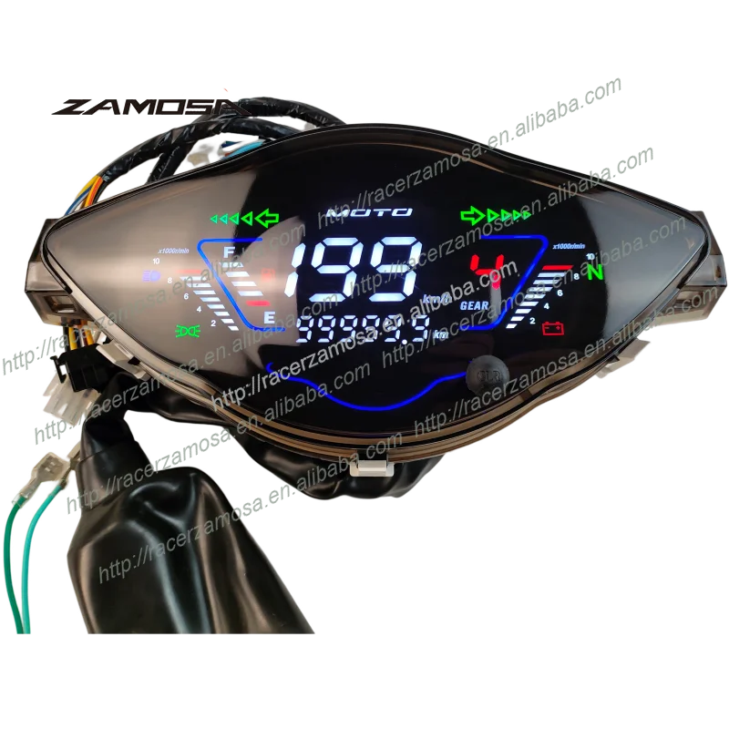 Zamosa Motorcycle Led Meter Odometer Wave 100 110 110r Speedometer Wave ...