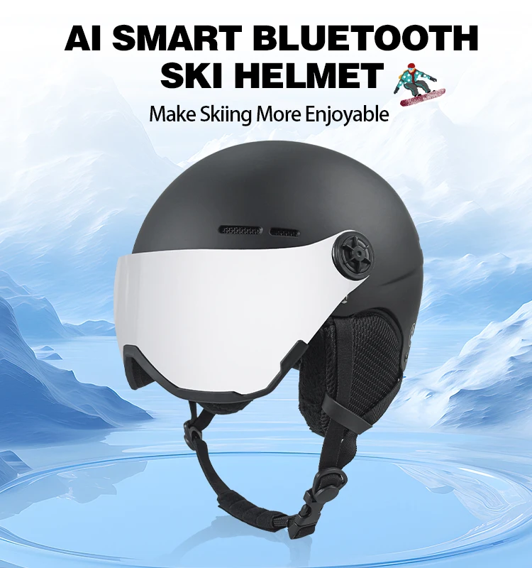 Factory Customizable Snowboard Snow Helmet with bluetooth Smart Helmet ...