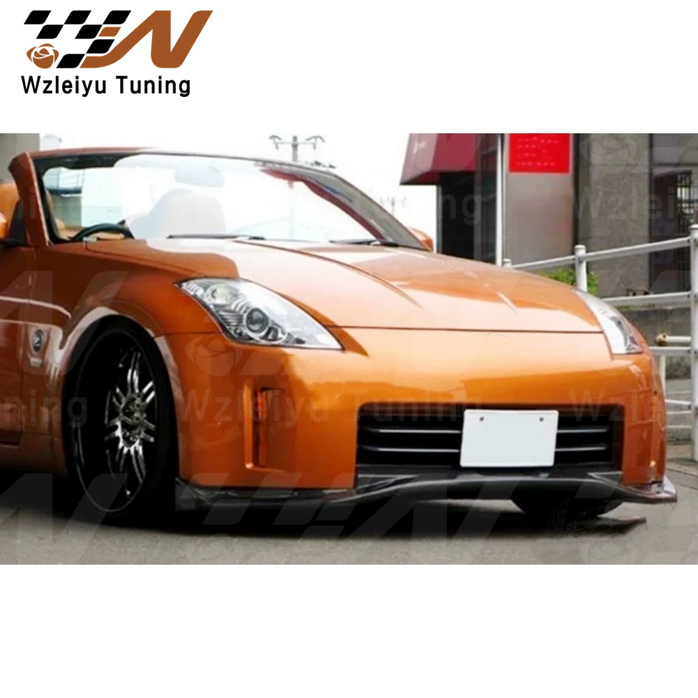 U Style Carbon Fiber Front Bumper Lip Fit For Nissan 350z Z33 High ...