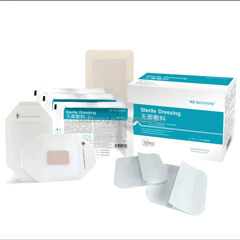 7x6cm Waterproof Pu Iv Dressing Surgical Dressing Pad Absorbent Wound ...