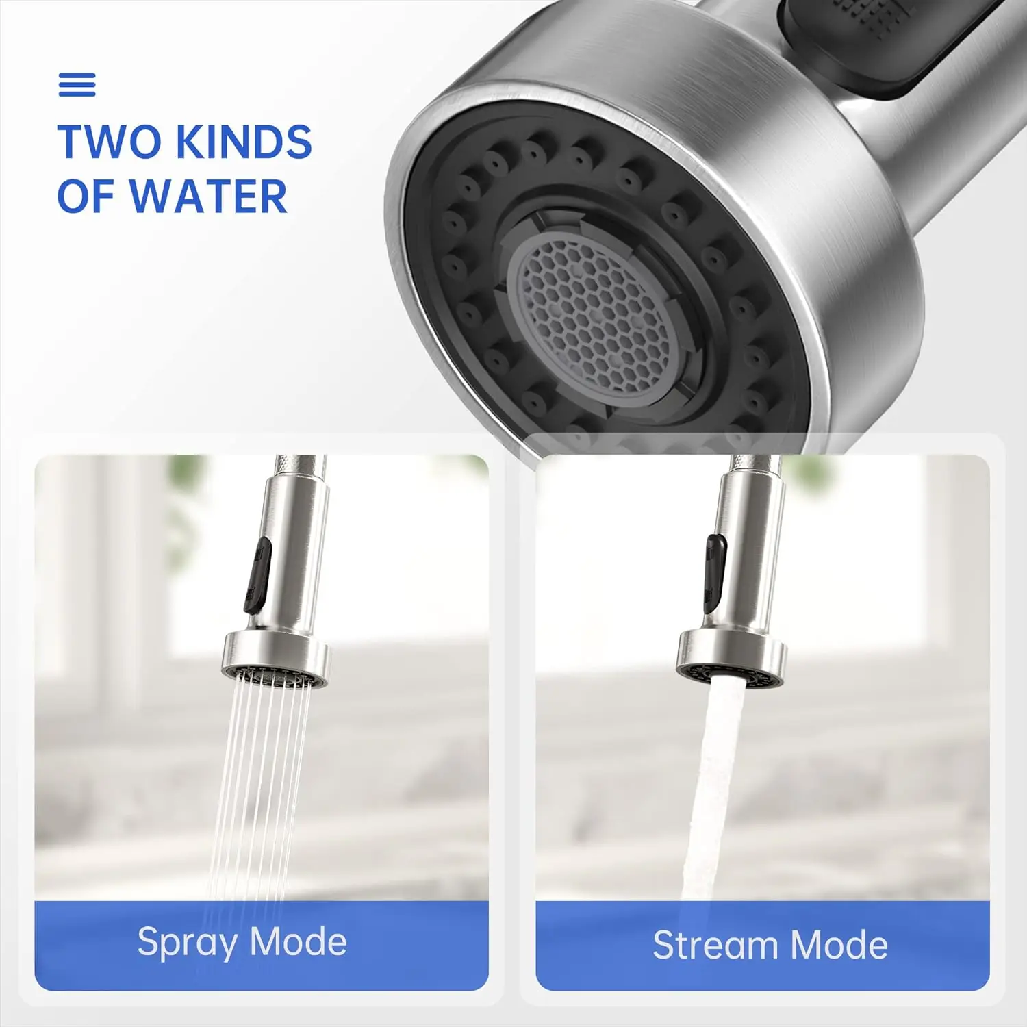 Black Gold Stainless Steel Kitchen Faucet Single Handle Commercial ...