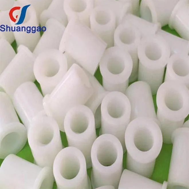 Custom Cnc Machining Parts Plastic Delrin Bushing Acetal Pom Bush - Buy ...