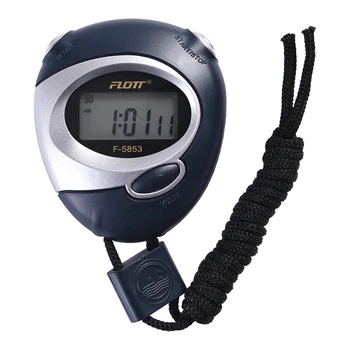 Three Rows Of 10 Tracks 100 Tracks Memory Waterproof Electronic Stopwatch Timer Track Training ...