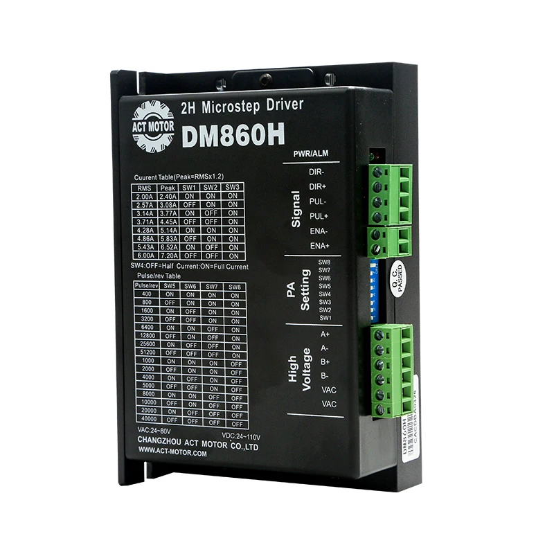 2h Microstep Driver Dm860h Stepper Motor Drive 7.8a 24v-80vdc Drive Controller For Cnc Router ...