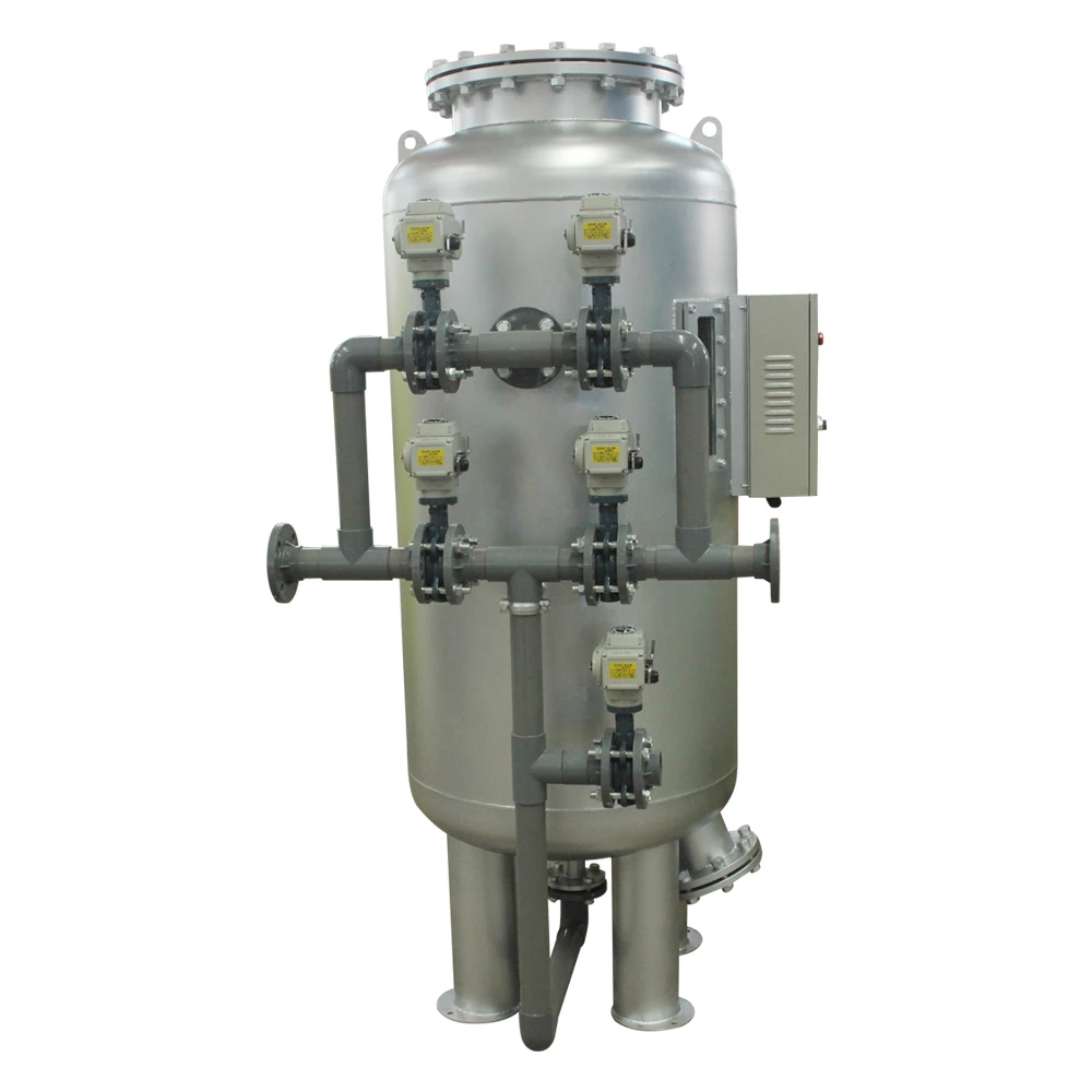 Automatic Backwashing Dual Media Sand & Carbon Water Filter For Raw ...