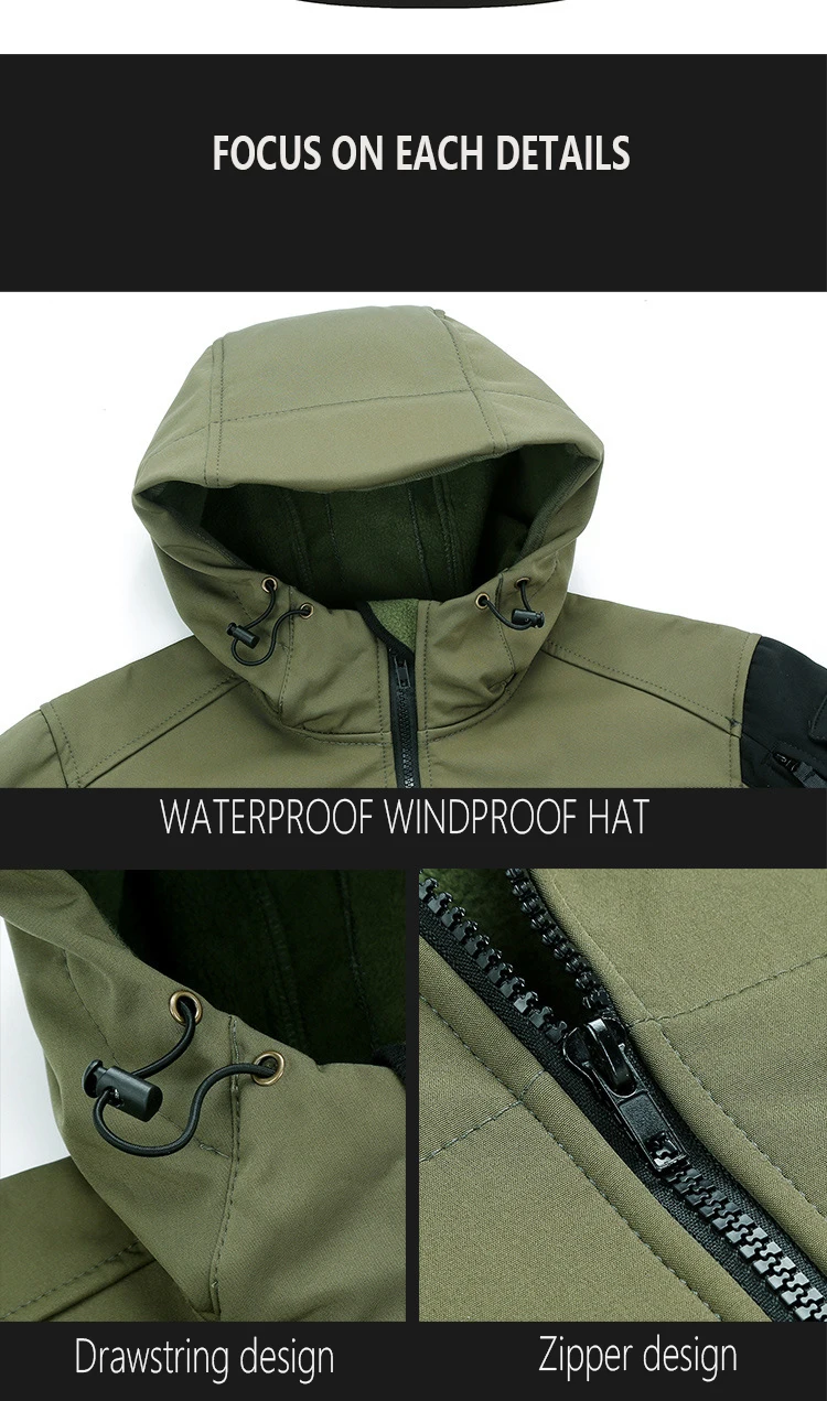 Men's Formal Winter Tactical Uniform Set with Waterproof Black Hat OEM ...