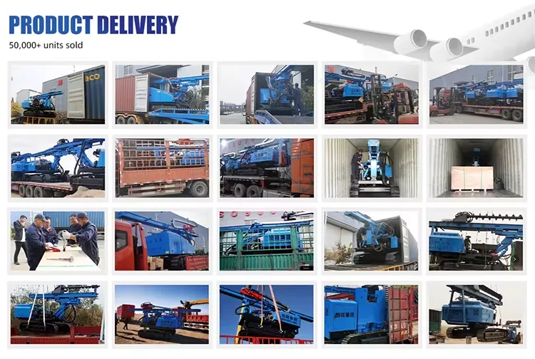 4M Solar Station Construction Pile Foundation Screw Piling Ramming ...