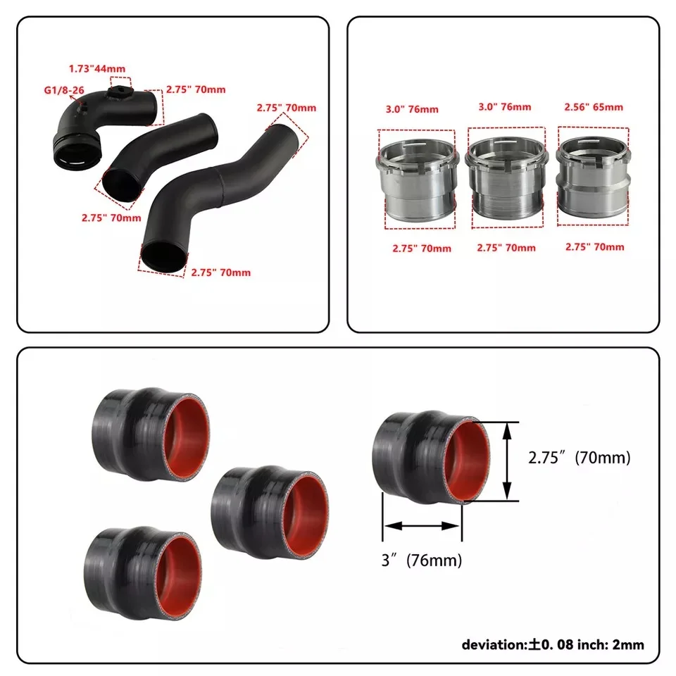 Intake Turbo Charge Pipe Kit for BMW B38 - Hiwowsport