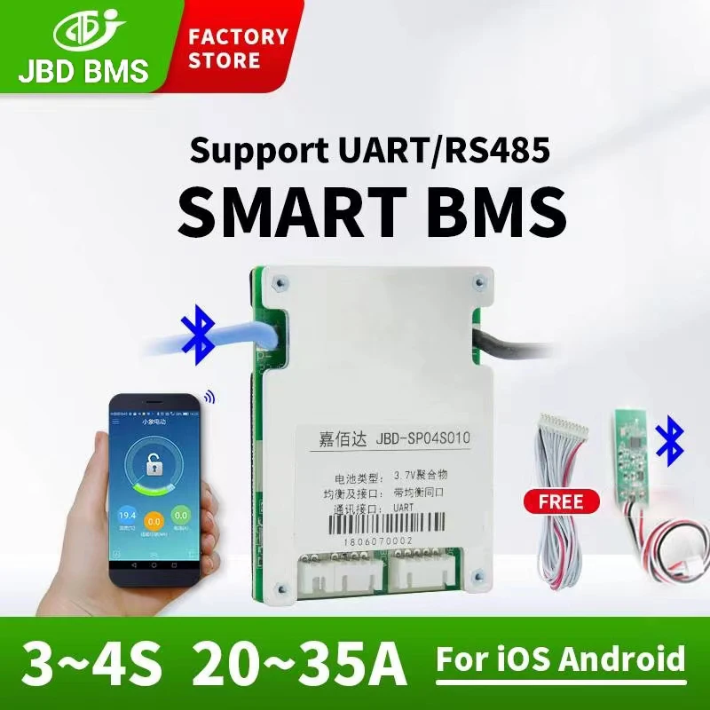 Jbd智能bms 4s 30a Lifepo4无线uart通信通用端口锂聚合物电池12v带平衡 - Buy 4s Bms 30a Lifepo4,锂聚合物电池uart通信,Jbd Bms平衡 ...