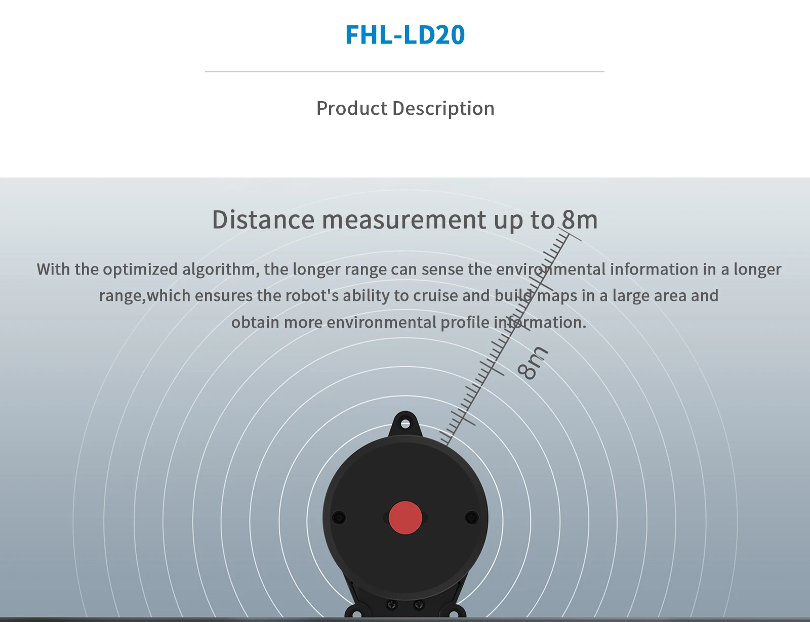 LiDAR Sensor LD20 Triangulation Radar Scanner 360 Ranging Application ...