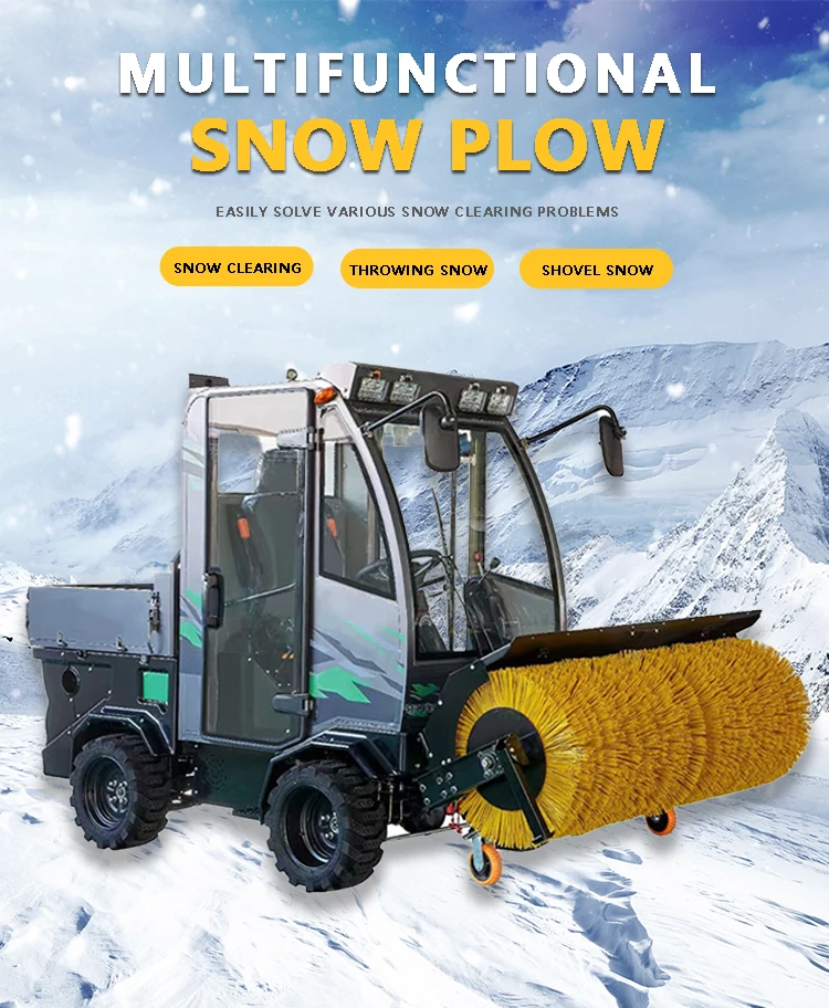 Gasoline Snowplow Snowblower Sweeper - Efficient Snow Removal