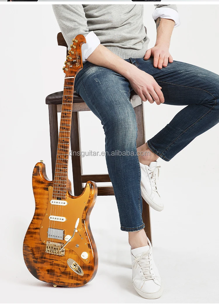 Custom St Model Diy Kit Vintage Guitar Electric String Instrument 7/8 ...