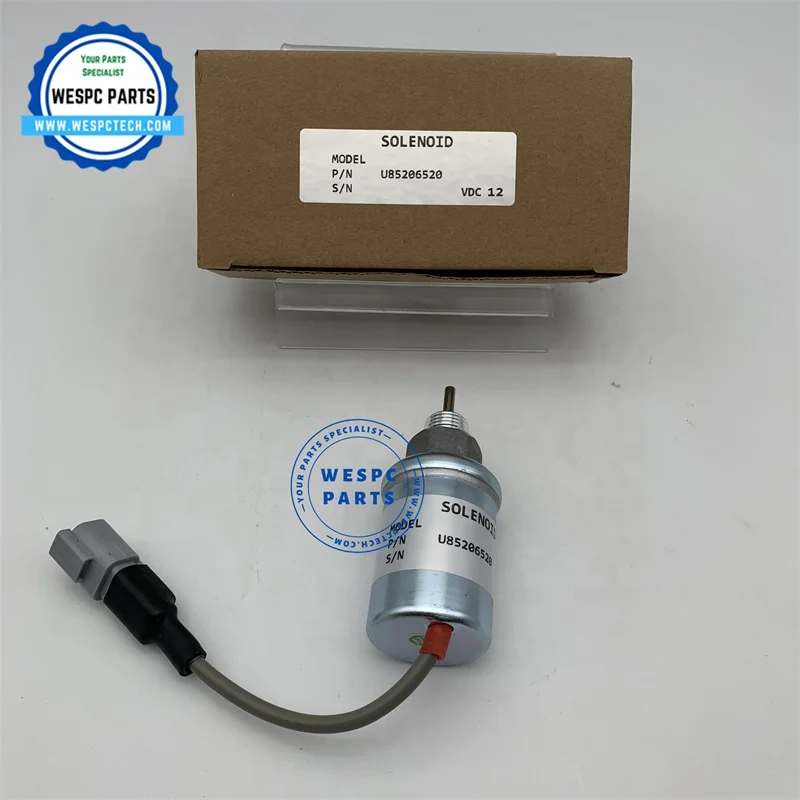 Engine Part 12v Diesel Engine Fuel Stop Solenoid U85206520 U85206452 ...