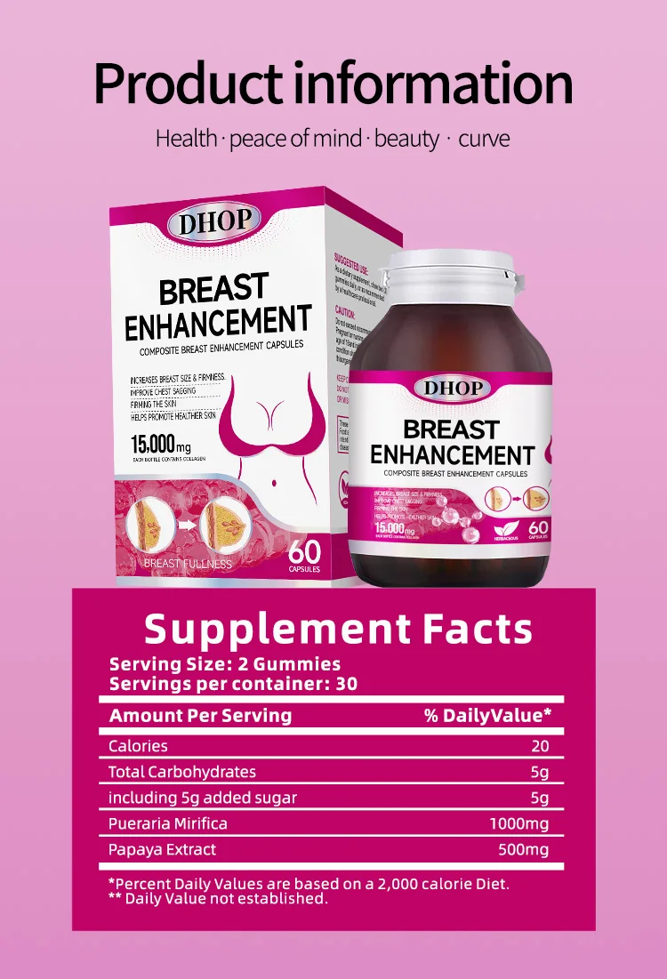OEM Breast Enlargement Capsules - Buttock & Breast Booster