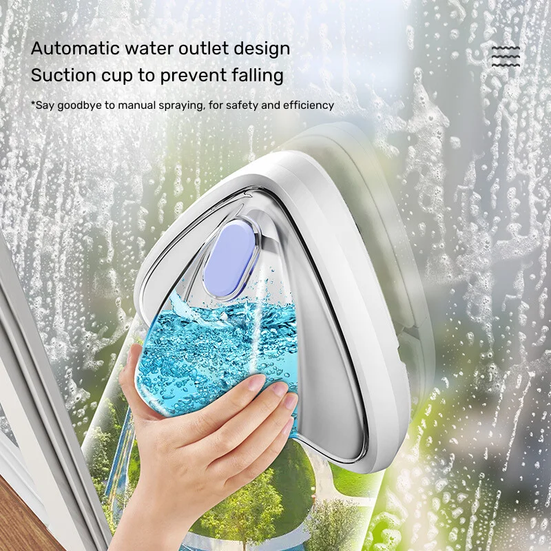 Double-sided Window Brush Wiper - Efficient Glass Cleaning