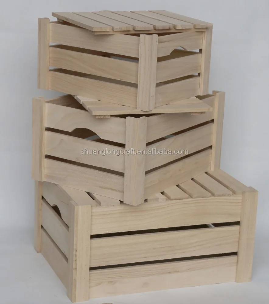 Handmade Wood Crate Box with Lid for Packing Usage| Alibaba.com