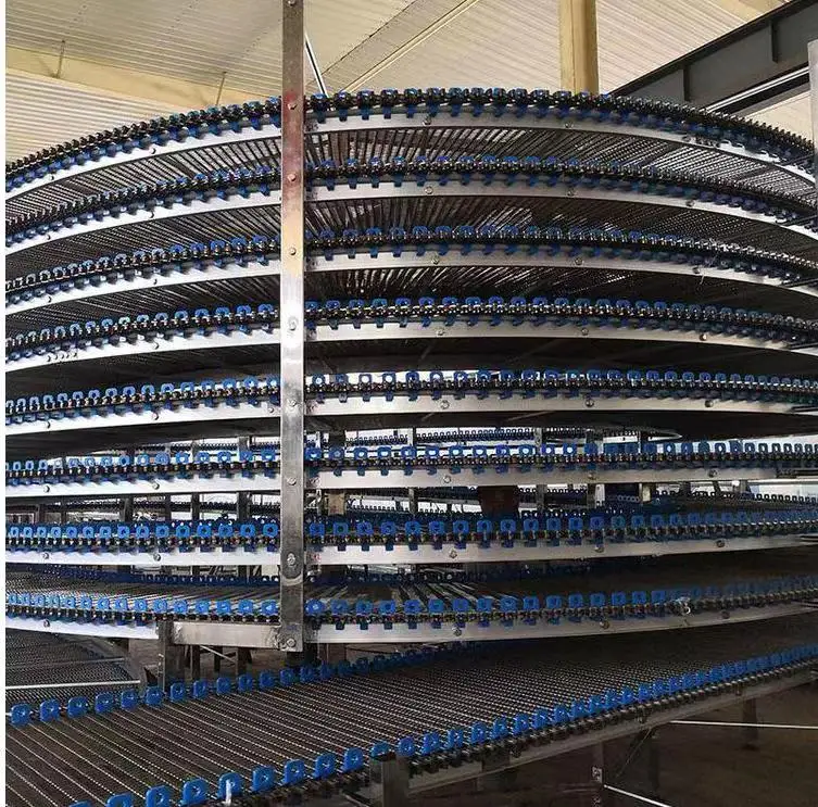 Spiral Roller Conveyor Conveying System Stainless Steel Multi-layer ...