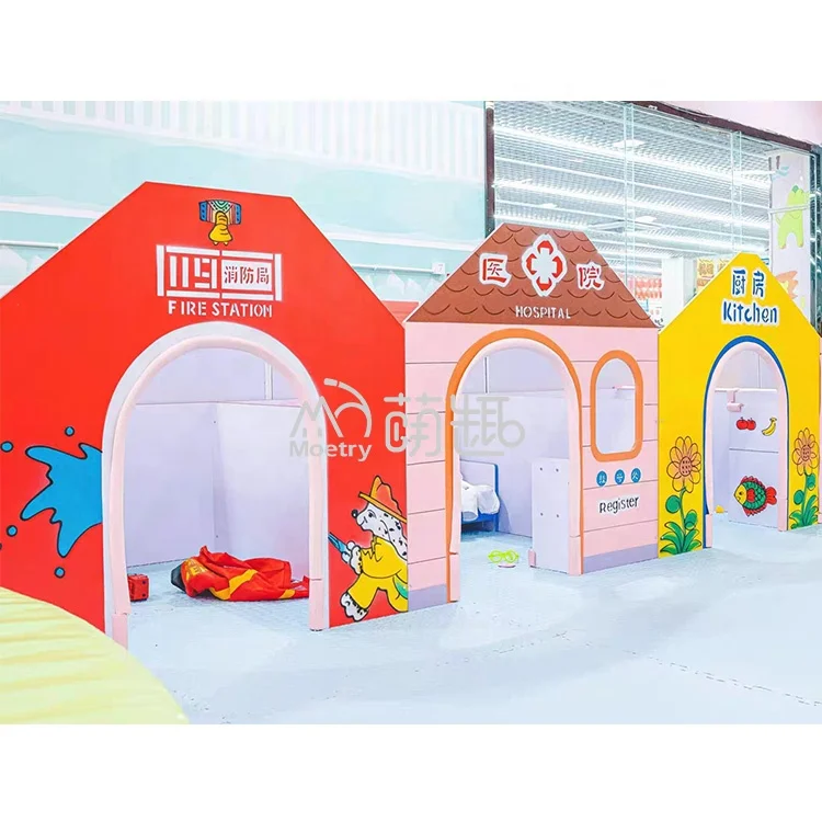 Moetry Children's Miniature City Traffic Town Role Play