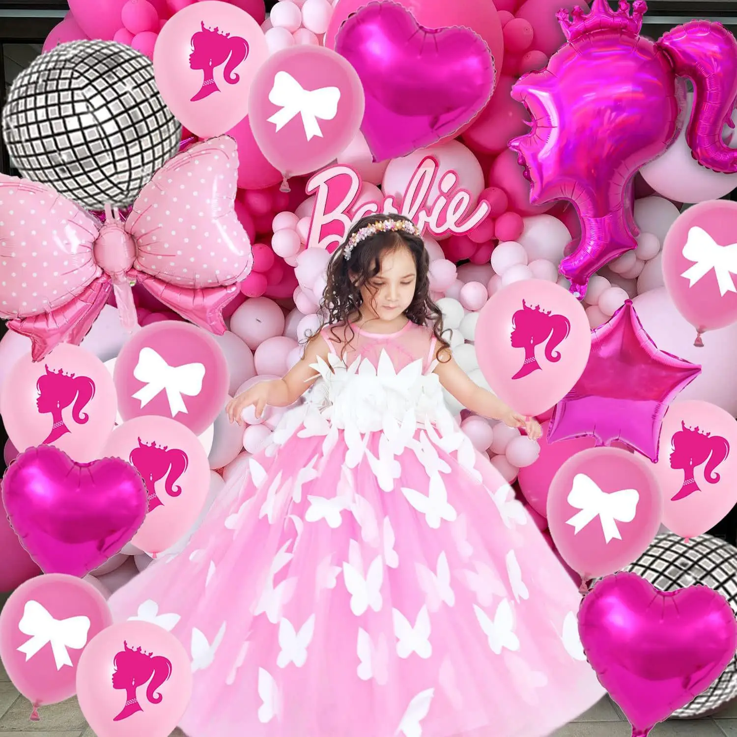 Princess Balloons Girl Birthday Party Supplies Foil Balloons Girl ...