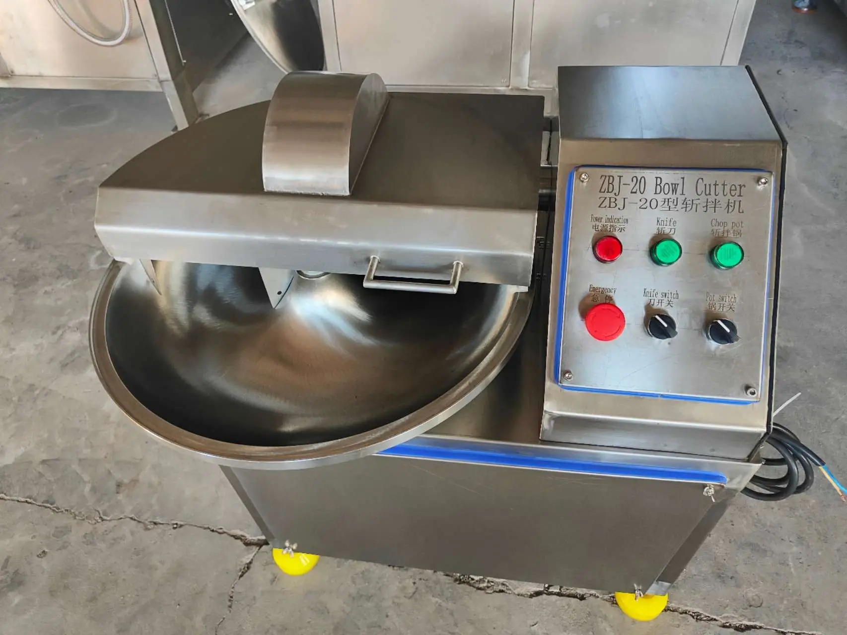 Commercial Meat Bowl Cutter Meat Chopper Meat Chopping Machine Sausage ...