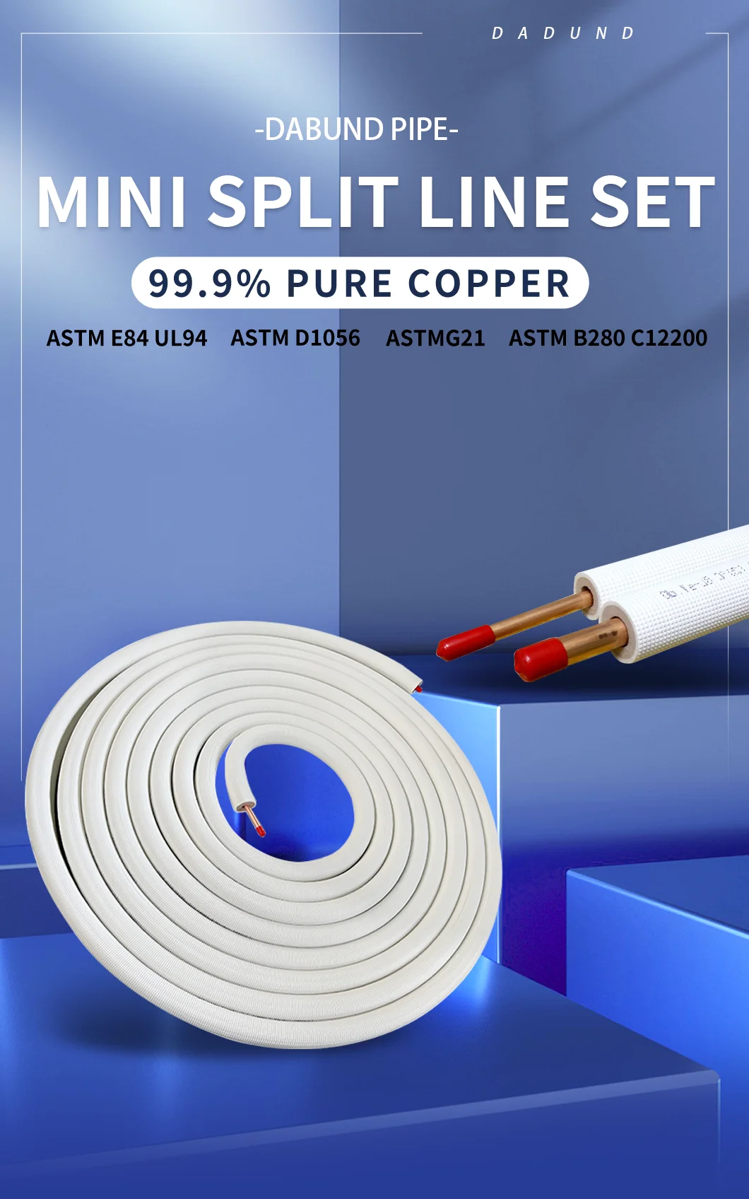 Hvac Mini Split Systems Air Conditioner Copper Line Set - Buy Insulated ...