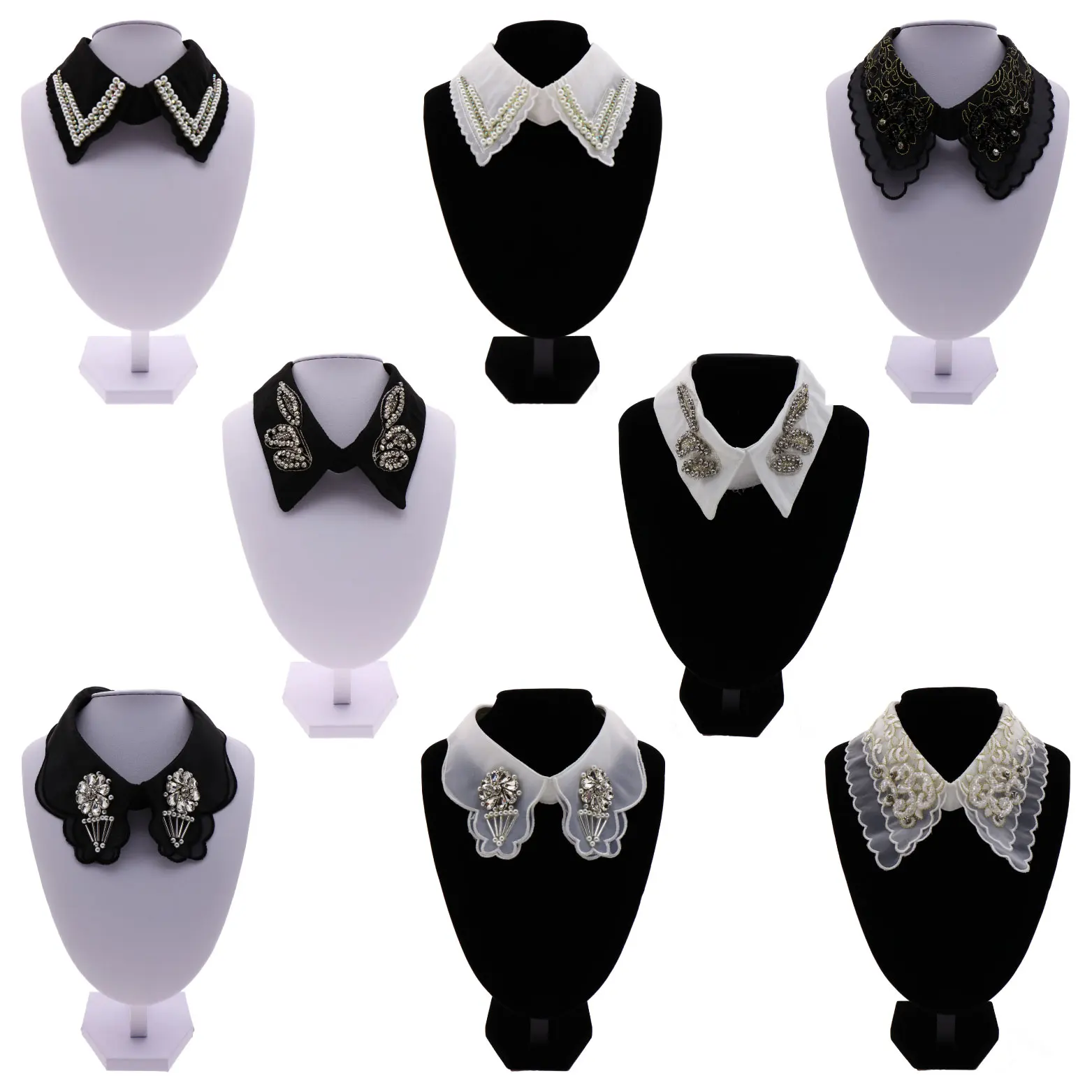 Fashion Neck Collar Design Sweater Decoration Handmade Detachable Women ...