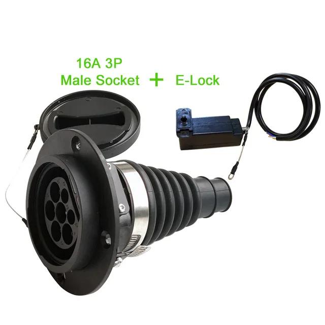 Iec 62196-2 Ev Charging Inlets 32a 50a Type 2 3 Phase 32a Male Type2 ...