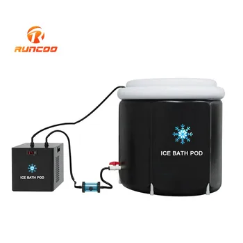 Pvc 80cm Plastic Ice Barrel Pod Bathtub 300l Cold Plunge Ice Bath ...