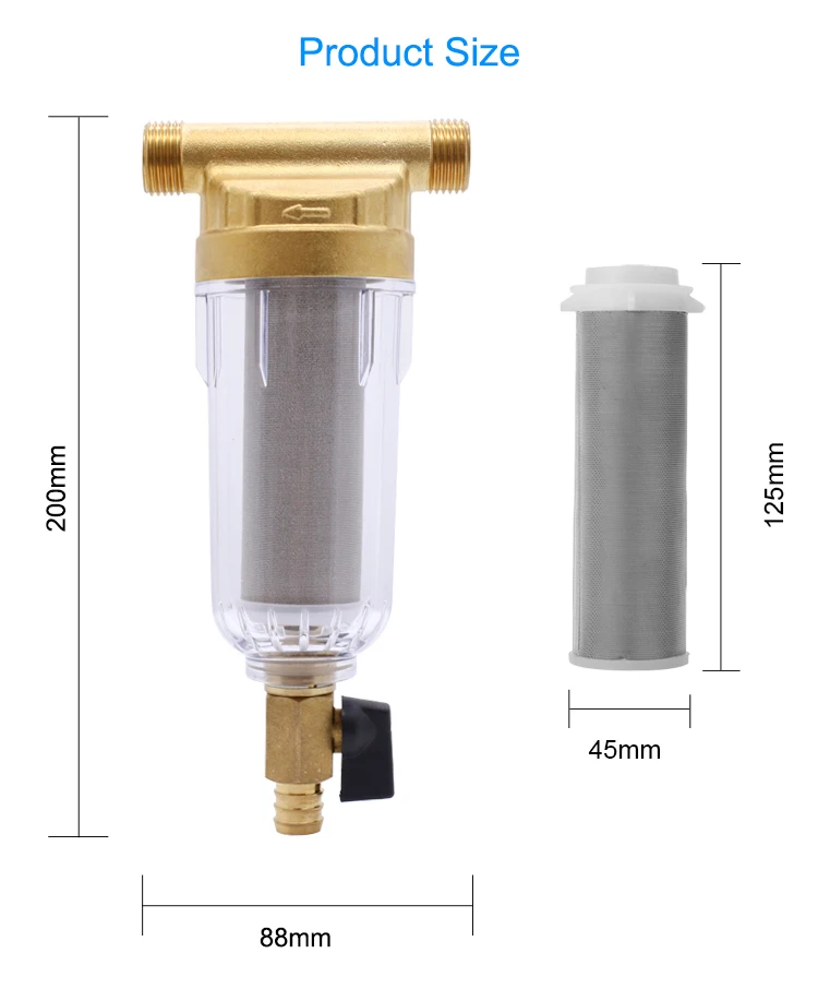 Household Stainless Steel Pre-Filtration Water Filter System