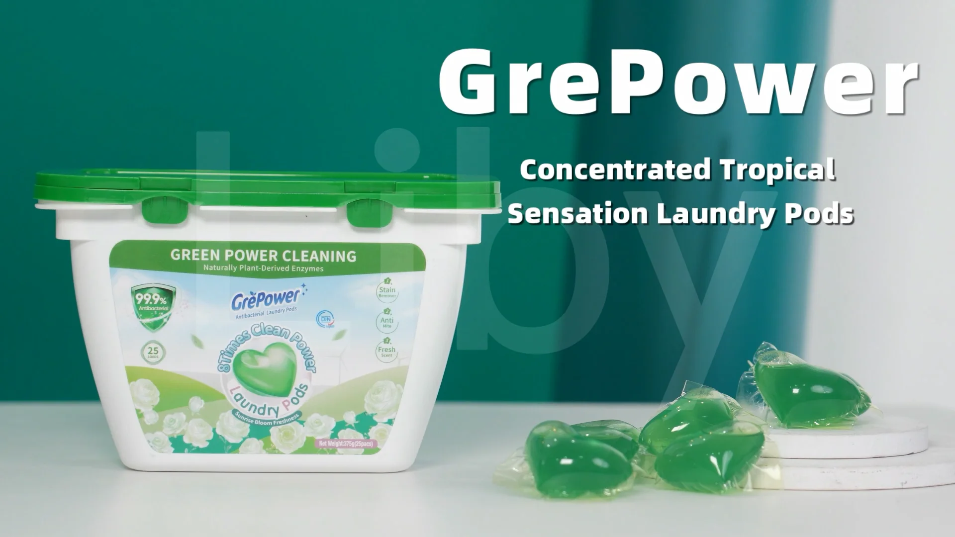 Liby Grepower Factory Cheaper Price 15g Washing Laundry Detergent Beads ...
