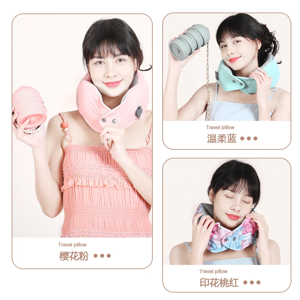 Custom logo Office Lunch Break Pillow Travel Neck Airplane Car Seat ...