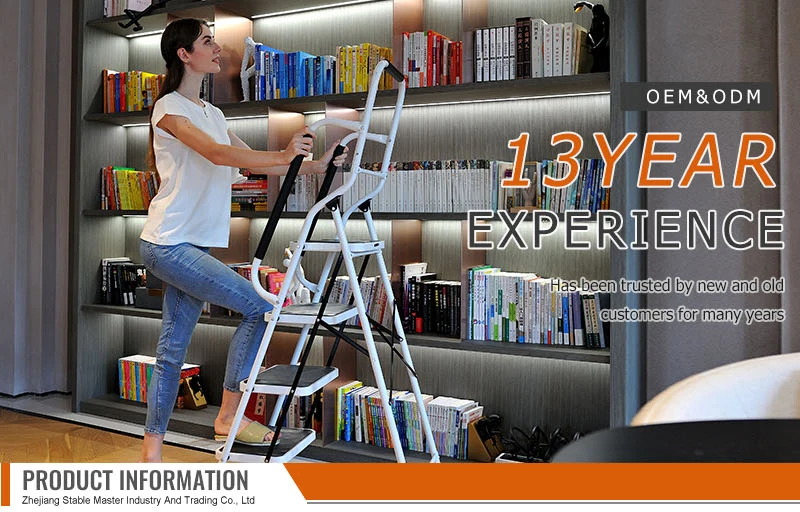 Folding 2-step Safety Step Ladder Padded Side Handrails Portable Heavy ...