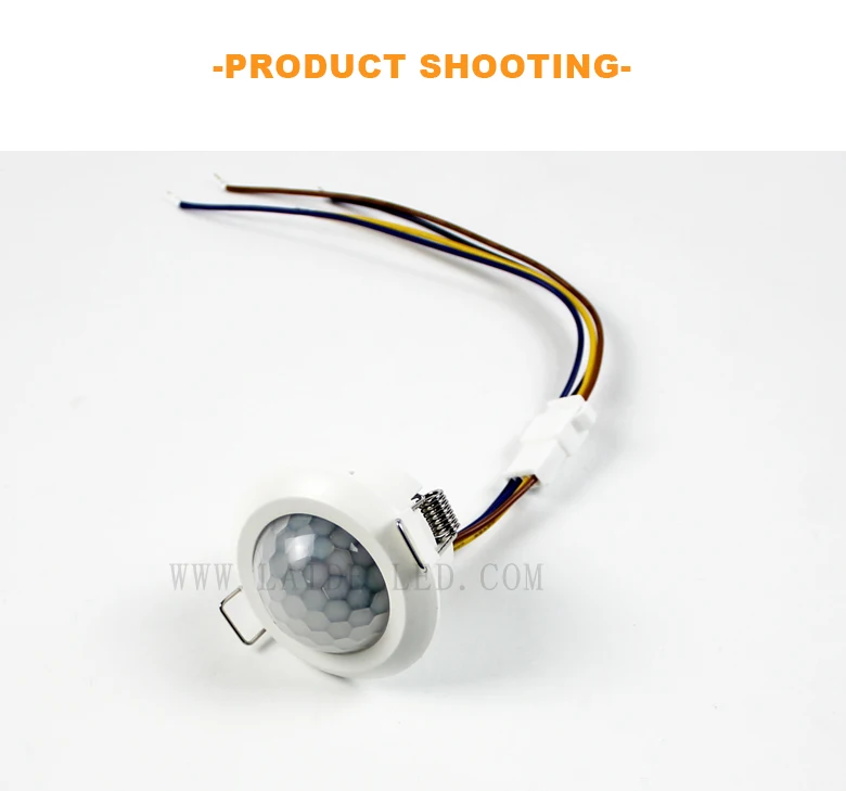 Small Adjustable Pir Motion Sensor Switch Embedded Mount Infrared ...