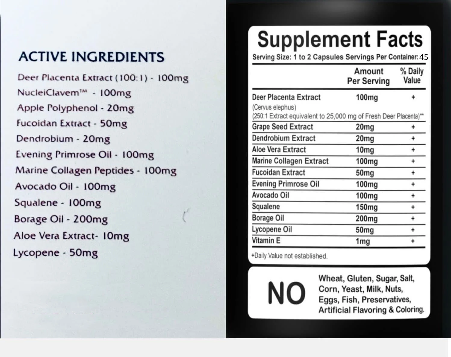 Oem Best New Zealand Custom Deer Placenta Softgel Capsules Anti Aging ...