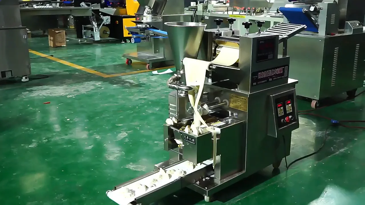 2024 New Fullyautomatic Wrapping Dumpling Making Samosa Folding Machine ...