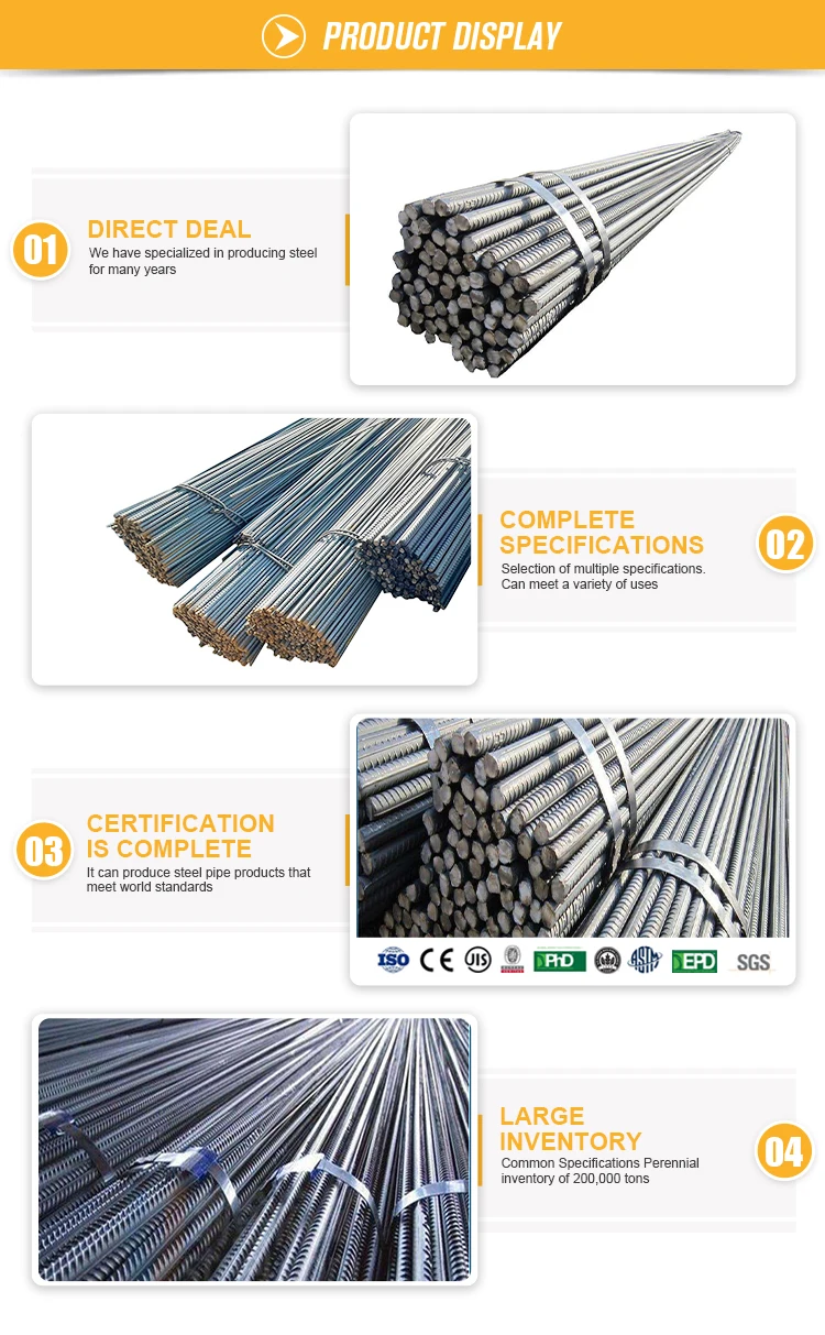 Reinforcing Steel Bars/deformed Steel Rebar Construction Building ...