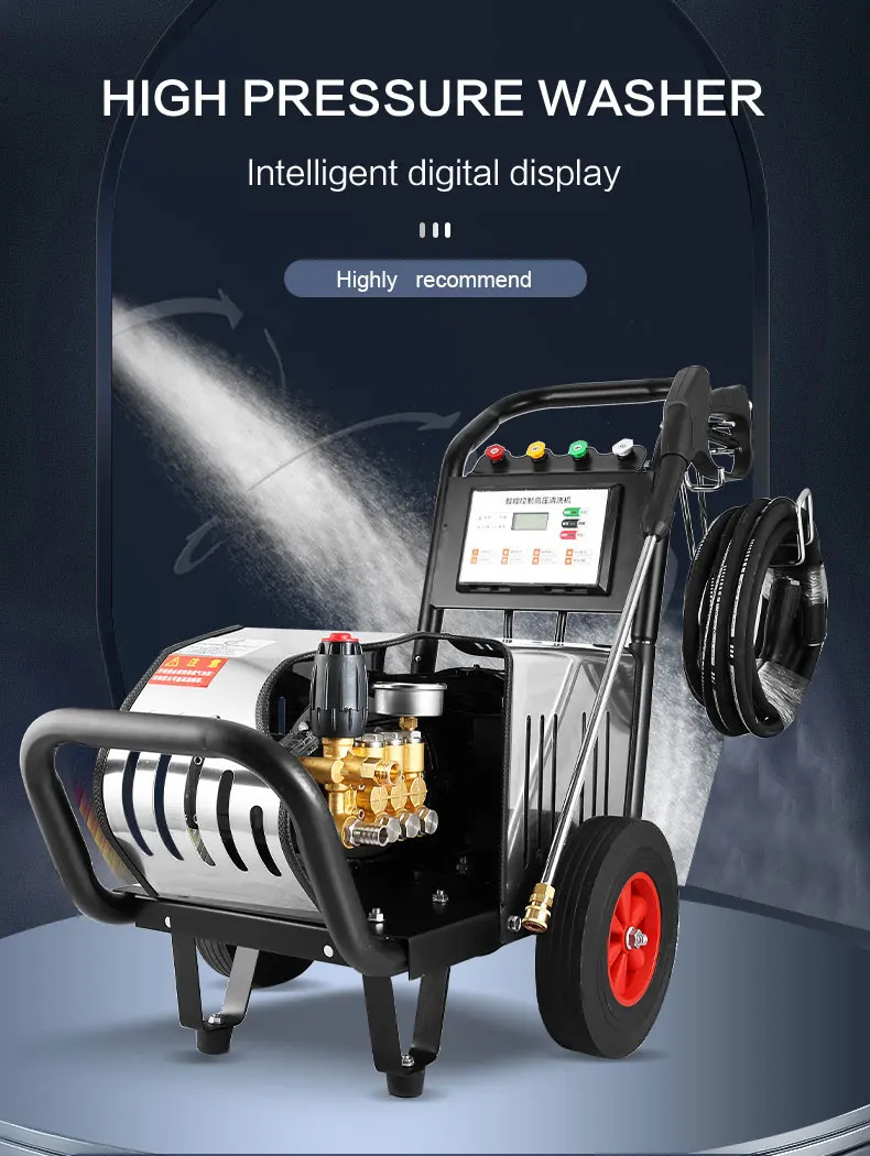 Factory Price Stainless Steel Commercial Industrial Super Pressure Washer Portable Car Washer ...