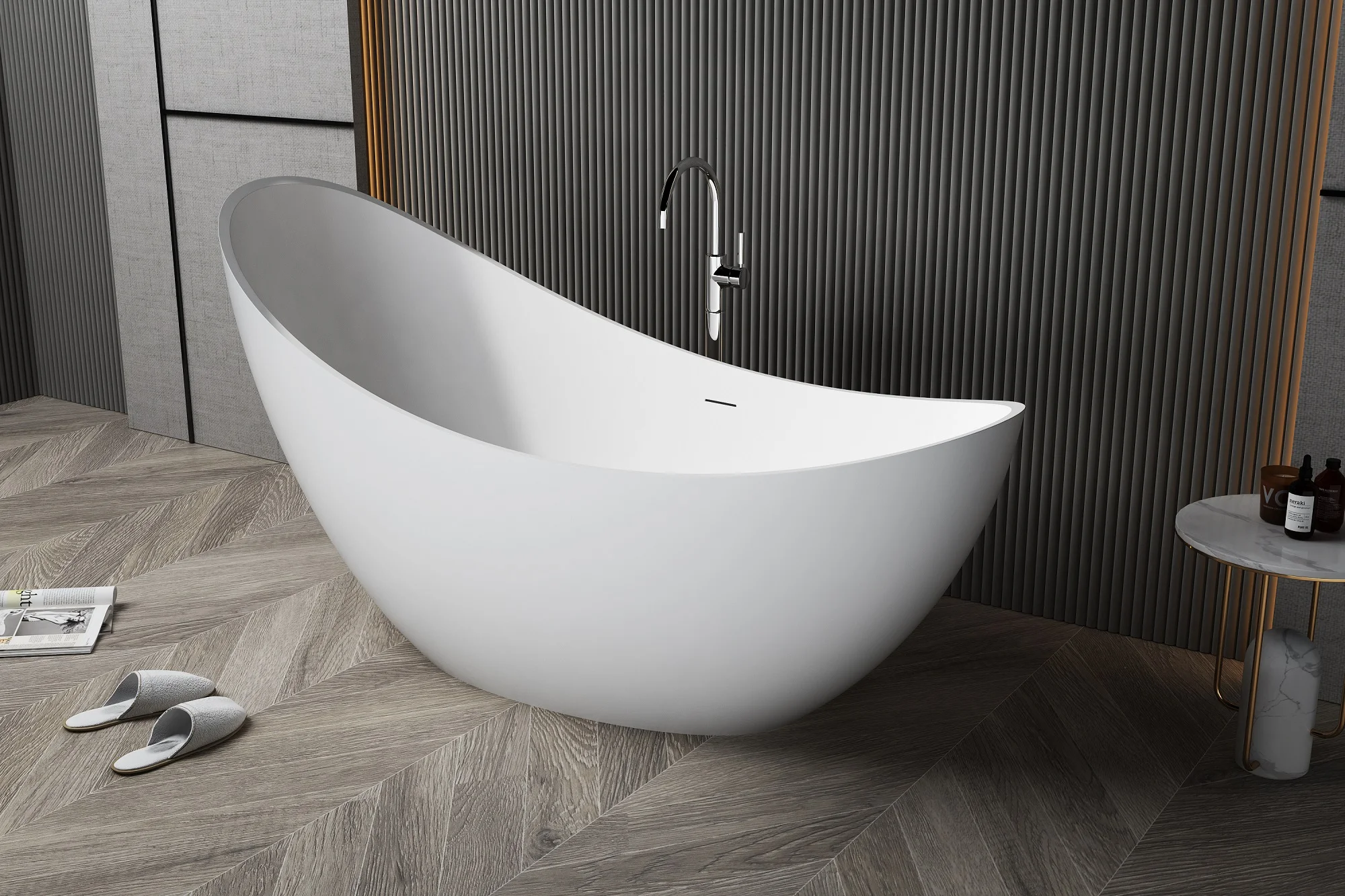 Modern European Transparent Freestanding Bath Tub Solid Surface ...