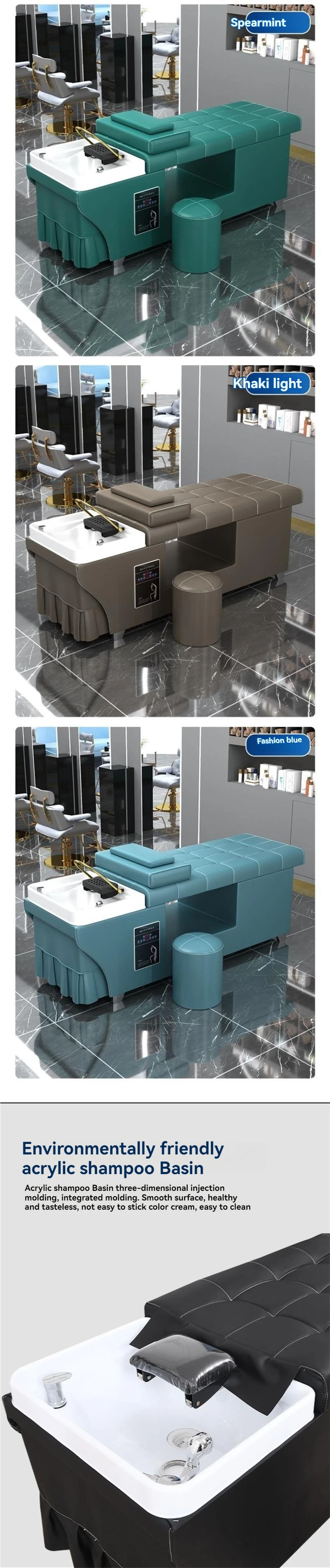 Shampoo Chairs Bowl Bed Head Spa Shampoo Bed Commercial Salon Furniture