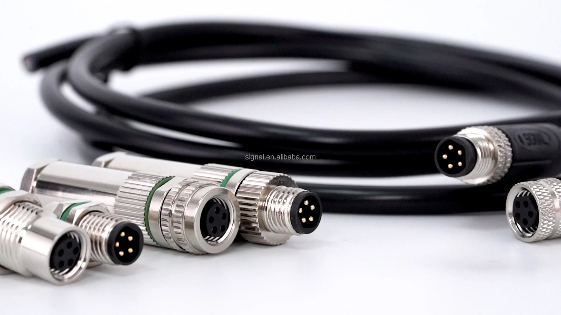 Signal M12 Thr Connector Shell M 12 Waterproof Connector Shell Circular ...