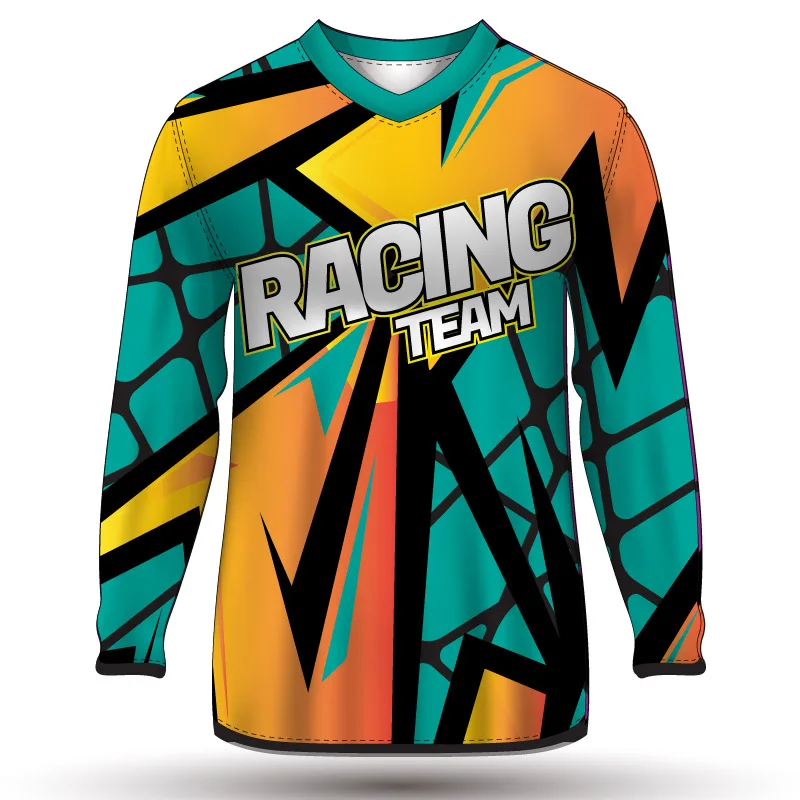 Custom BMX Uniform Designs - Long Sleeve Sublimated Jersey
