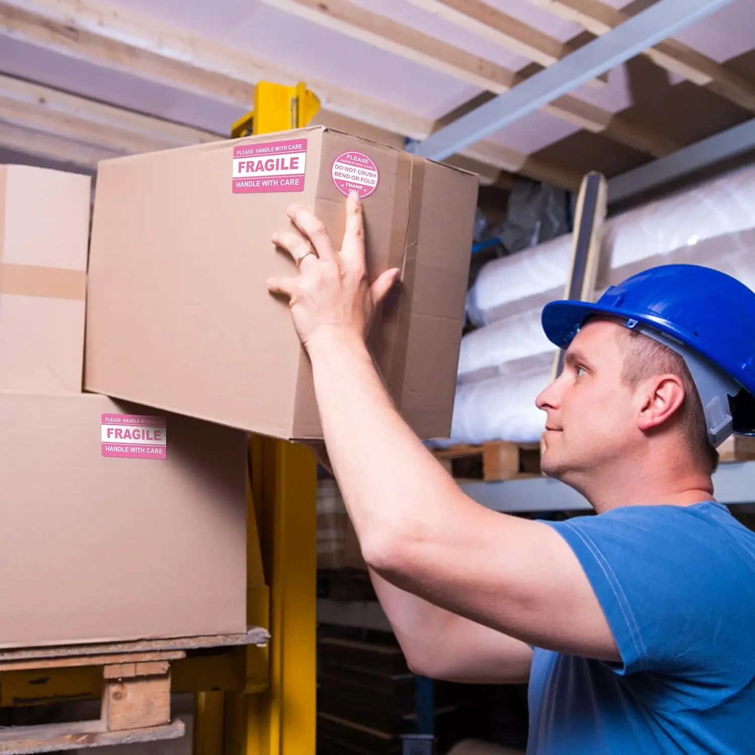 Fragile Labels Handle With Care Warning Packing Shipping Label ...