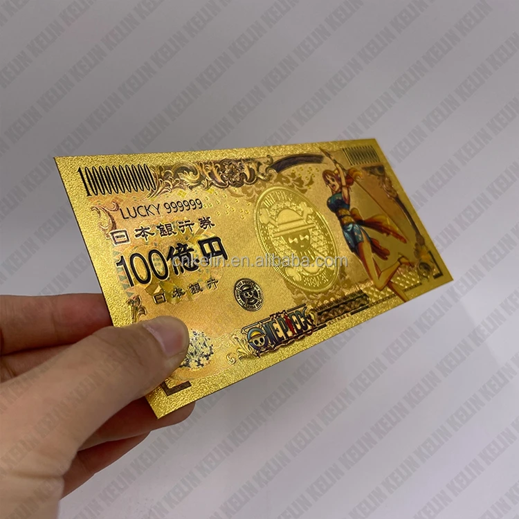 High Quality 14 Types Japanese Classic Anime One Piece 10000 Yen Money ...