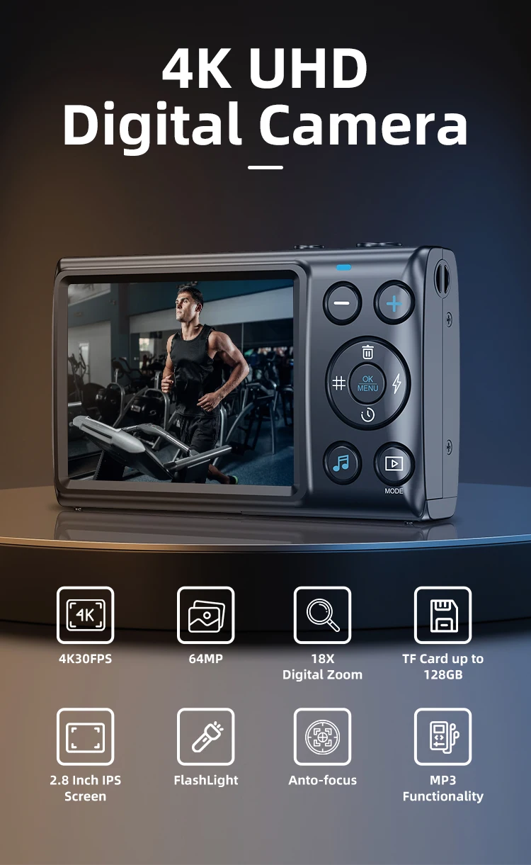 Factory Direct HD 4K 64MP Digital Video Camera 18X Digital Zoom 2.8 ...