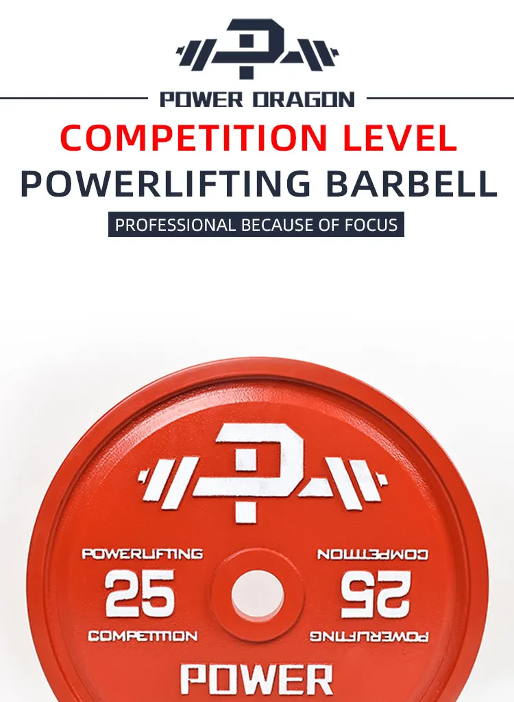 25kg 45lbs Steel Bumper Weight Powerlifting Calibrated Plate Chrome ...