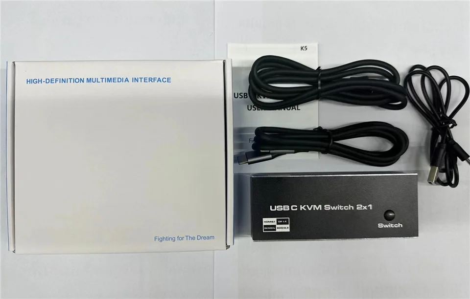 8k Thunderbolt 4 Usb C Kvm Switch 4k@120hz Usb-c Type-c Kvm Switcher ...
