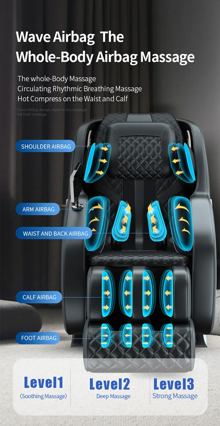 Wholesale Shiatsu Touch Screen Hydro Recliner Massage Chair