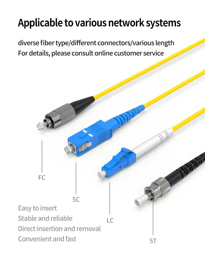 SC/UPC SC/APC Jumper FTTH Indoor Outdoor Drop Cable G657A