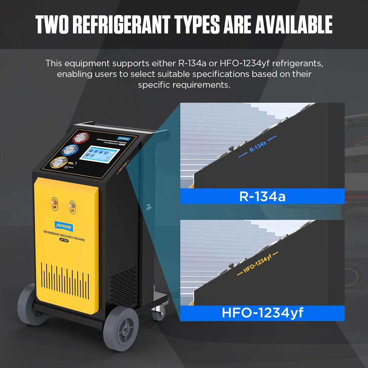 Autool Lm707 Fully Automatic Refrigerant Filling Machine Ac System ...