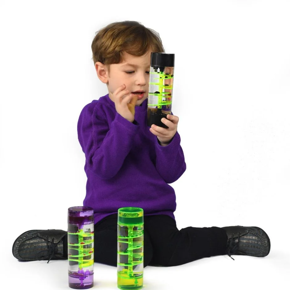 Desk Liquid Motion Spiral Toy Bubble Water Sand Plastic Gel Hourglass ...